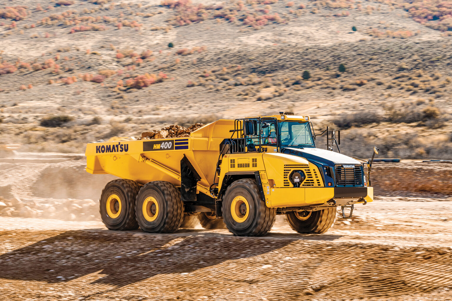 Komatsu restarts production of HM400-5 articulated haul truck at its ...