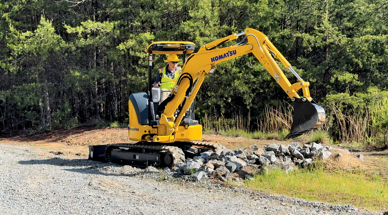Komatsu compact excavators deliver high production in a wide range of ...