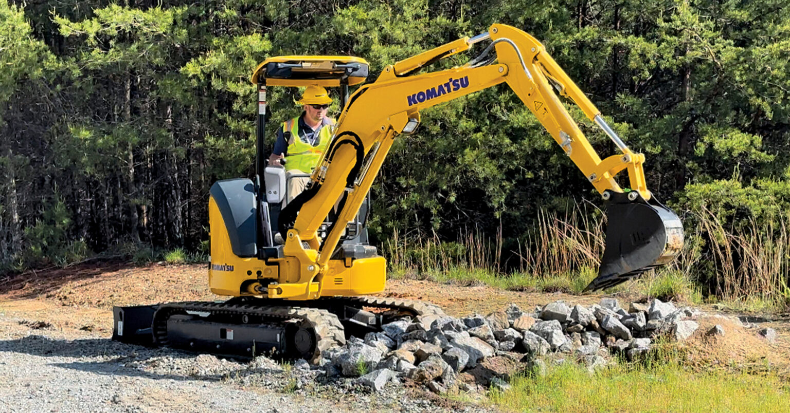 Komatsu compact excavators deliver high production in a wide range of ...