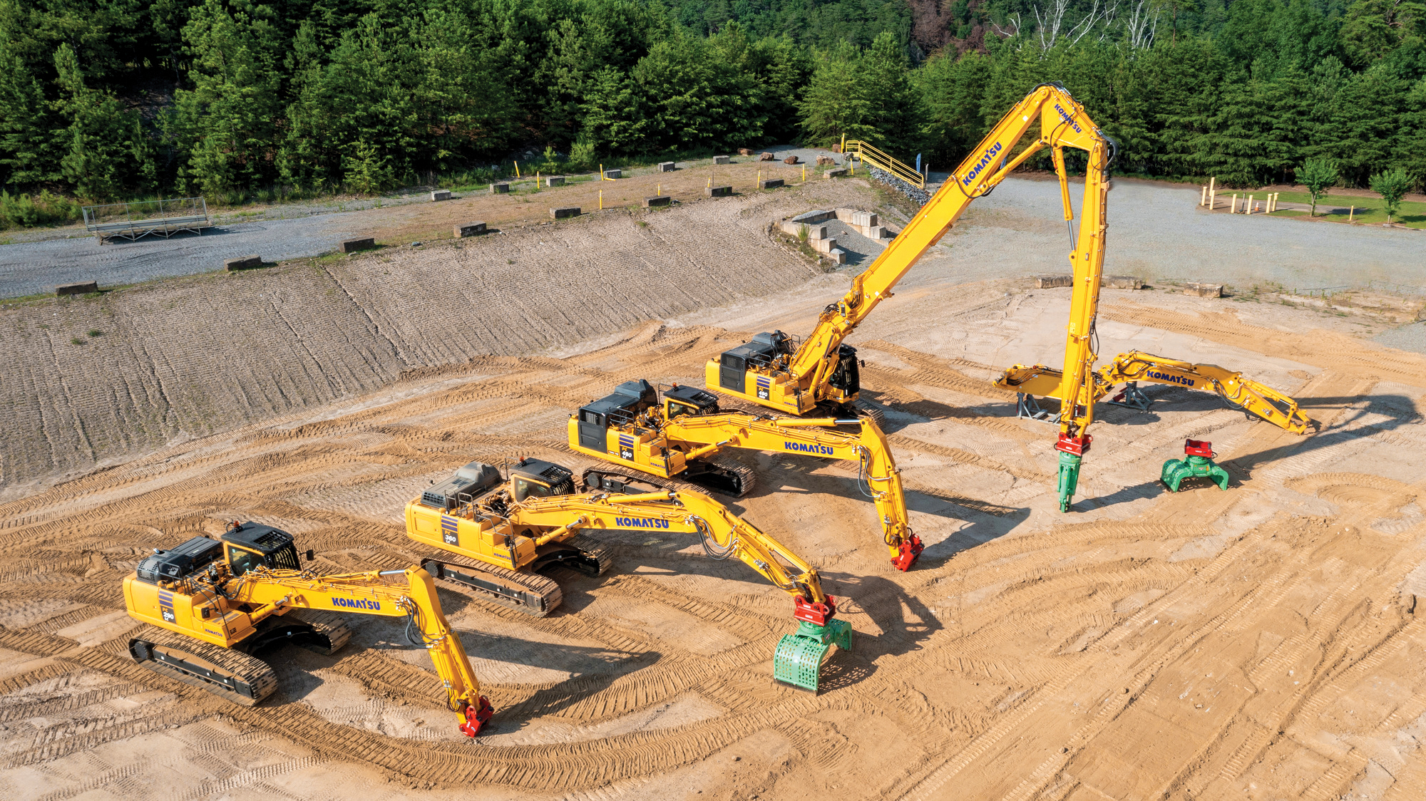 Demolition Excavators | Four new Komatsu excavators boost reach and are ...