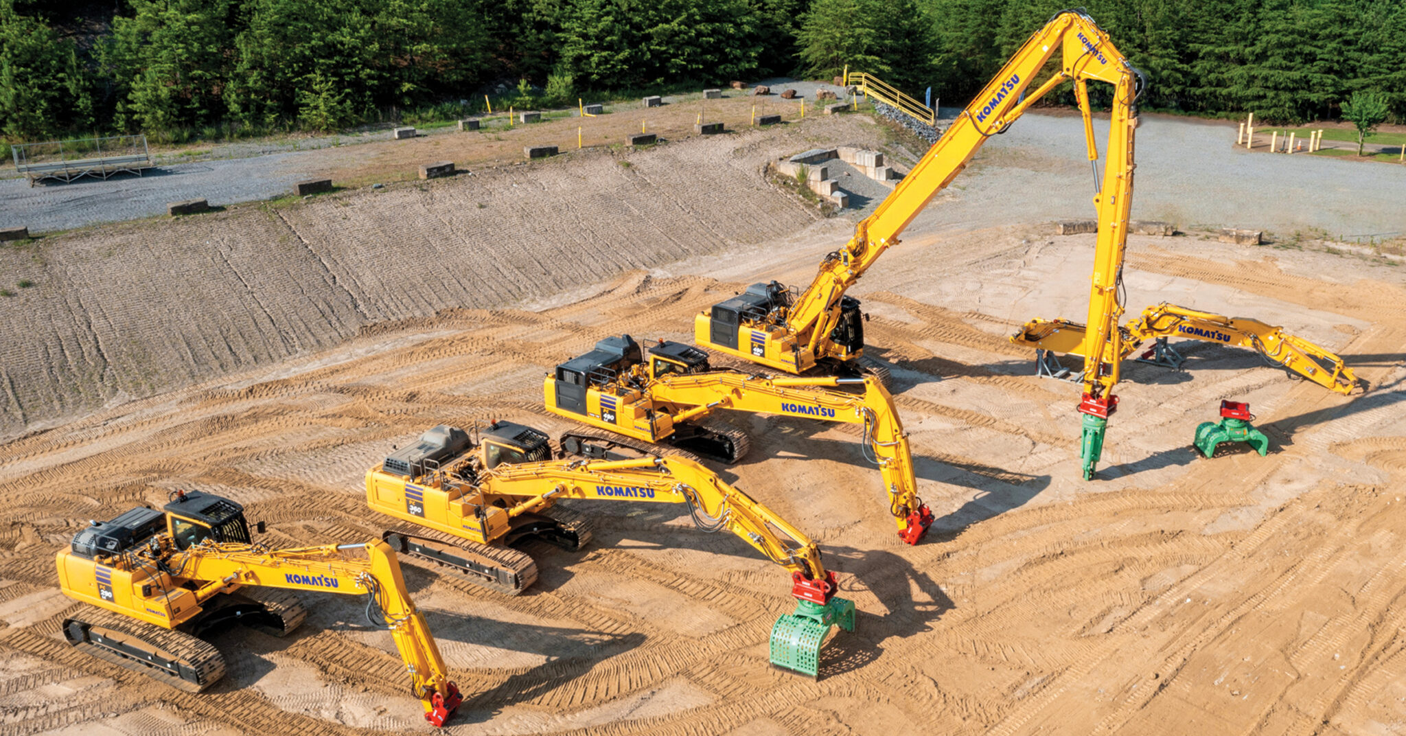 Demolition Excavators | Four new Komatsu excavators boost reach and are ...